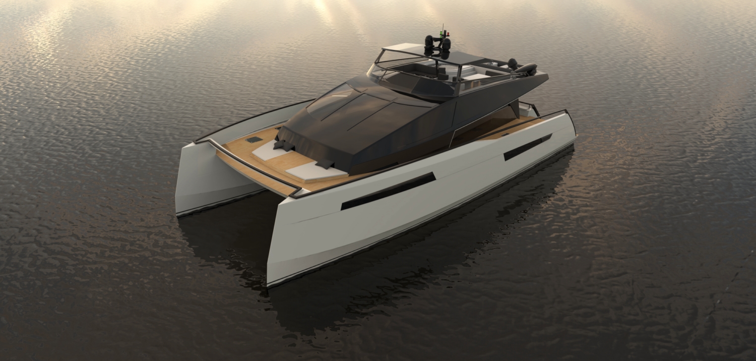Luxury Catamaran: ML POWER 70, A MODERN LOOK CATAMARAN BY MARC LOMBARD